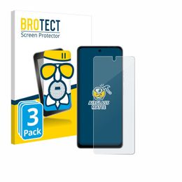 BROTECT Displayschutzglas Schutzglas für Tecno Pova 6 Neo, 3 Stück, Schutzfolie Display Schutz Glas Folie matt, weiß