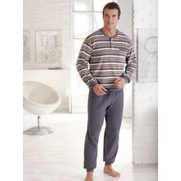 Schlafanzug COMTE Gr. 60/62, grau (taupe, grau) Herren Homewear-Sets Nachtwäsche