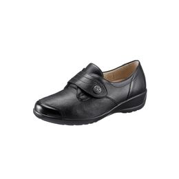 Damen Klettschuh, Hallux Soft by Goldkrone, Gr. 8, schwarz, Glattleder, Lederimitat, Schuhe