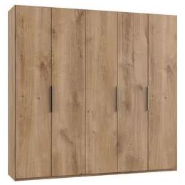 Kleiderschrank wimex "Level by fresh to go", braun (plankeneichefarben), B:250cm H:236cm T:58cm, Schränke, ohne Schubladen