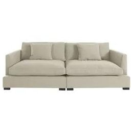 Guido Maria Kretschmer Home & Living 3-Sitzer GUIDO MARIA KRETSCHMER HOME & LIVING "Annera" Sofas Gr. B/H/T: 236cm x 80cm x 109cm, Struktur grob, beige weicher Sitzkomfort, mit extra tiefen Sitzflächen, Füllung Federn