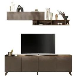 Wohnzimmer-Set Inosign Kastenmöbel-Sets braun (bronzo) TV-Board TV-Sideboard 3-teilig