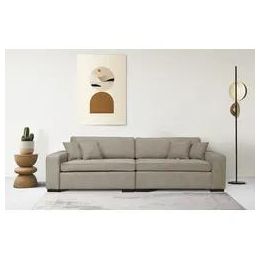 Guido Maria Kretschmer Home & Living 2-Sitzer GUIDO MARIA KRETSCHMER HOME & LIVING "Skara XXL" Sofas Gr. B/H/T: 280 cm x 86 cm x 130 cm, Struktur weich, beige (dunkelbeige) Lounge-Sofa XXL mit Federkern-Polsterung, in vielen Bezugsvarianten