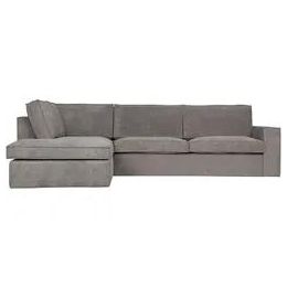 Ecksofa Woood "Thomas" Sofas Gr. B/H/T: 283cm x 92cm x 197cm, Relaxelement links, grün (verwittertes grün) H 92 cm x B 283 T 63197