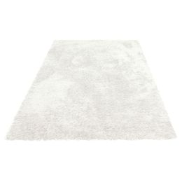 Hochflor-Teppich my home "Boldo" Teppiche Gr. B/L: 280 cm x 390 cm, 50 mm, 1 St., beige (creme) Esszimmerteppiche besonders weich durch Microfaser, Shaggy Teppich