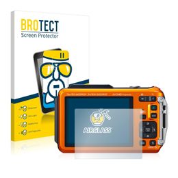 BROTECT Displayschutzglas Schutzglas für Panasonic Lumix DMC-FT5, Schutzfolie Display Schutz Glas Folie klar, weiß