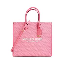 Michael Kors Leder-Shopper in Pink - (B)40 x (H)30 x (T)17 cm