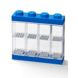 Lego Figuren-Schaukasten in Blau - (B)19,1 x (H)18,4 x (T)4,7 cm