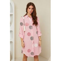 Rodier Lin Leinen-Kleid in Rosa - XL/XXL