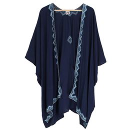 Guru-Shop Kimono Kurzer bestickter Sommer Kimono