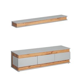 JVmoebel Wohnzimmer-Set Neu Luxus Holz Möbe Modern Design Wohnwand