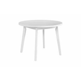Furnix Esstisch Olimo 3L Küchen-Tisch rund ausziehbar 100/130 cm