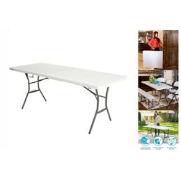 Lifetime Gartentisch Lifetime Gartentisch Table Klapptisch Weiß 185 x 74 x 76 cm Stahl Kuns