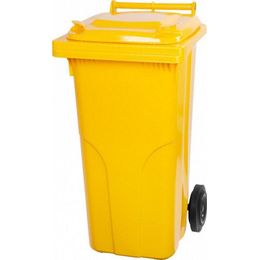 Proregal® Mülltrennsystem Mülltonne MGB 120 Liter HDPE-Kunststoff Gelb