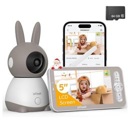 ieGeek Babyphone Babyphone mit Kamera 2K/3MP
