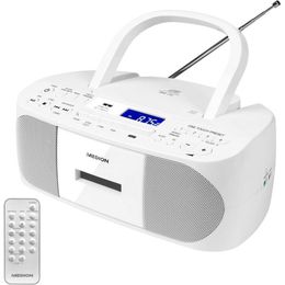 Medion® Medion E65010 MD43429 Boombox UKW Stereo Radio CD Kassette MP3 USB Boombox (PLL-UKW-Stereo Radio)