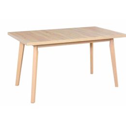 Furnix Esstisch Olimo-7 Küchentisch Massivholz Beine ausziehbare Platte 140/180 cm