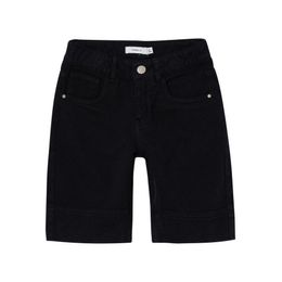 name it Shorts Twill Jeans Shorts mit Verstellbarem Bund 7410 in Schwarz