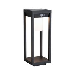 Paulmann LED Gartenstrahler Solar Lichtobjekt Marisol IP44 3000K 350lm Schwarz, LED fest integriert, Warmweiß, Bewegungsmelder