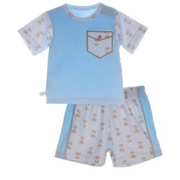 La Bortini T-Shirt & Shorts Baby Anzug Sommer Set 2Tlg Shirt und kurze Hose aus reiner Baumwolle