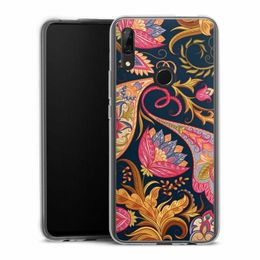 DeinDesign Handyhülle Muster Ornamente Mandala Floral Autumn 1, Huawei P Smart Z Silikon Hülle Bumper Case Handy Schutzhülle, weiß, transparent