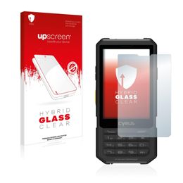upscreen Displayschutzglas Schutzglas für Cyrus CM 17 Hybrid, Schutzfolie Display Schutz Glas Folie klar, weiß