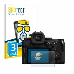 BROTECT Displayschutzglas Schutzglas für Panasonic Lumix DC-S5II, 3 Stück, Schutzfolie Display Schutz Glas Folie matt, weiß