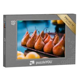 puzzleYOU Puzzle Ein Wochenmarkt von Tiflis, Georgien, 48 Puzzleteile, -Kollektionen Essen und Trinken