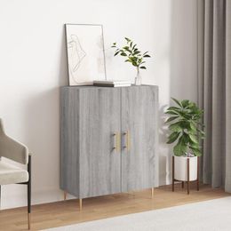 Sideboard,Beistellschrank,Kommode fuer Flur, Kueche, Esszimmer und Wohnzimmer Grau Sonoma 69,5x34x90 cm Holzwerkstoff VRINE713851 MAISONCHIC