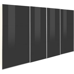 Schwebetürenschrank wimex "Level by fresh to go" Schränke Gr. B/H: 300 cm x 236 cm, 4 St., weiß (weiß, grauglas) Schranksysteme und Schrankserien