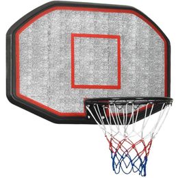 Basketballkorb Schwarz 109x71x3 cm Polyethylen Vidaxl Mehrfarbig