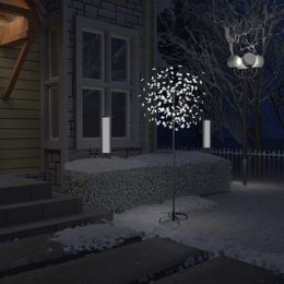 VidaXL Weihnachtsbaum 200 LEDs Kaltweißes Licht Kirschblüten 180 cm