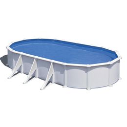 GRE Stahlwandpool-Set 'Atlantis' 744 x 575 x 132 cm mit Sicherheitsleiter und Sandfilteranlage
