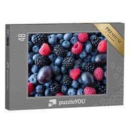 puzzleYOU Puzzle Früchte und Beeren, 48 Puzzleteile, -Kollektionen Obst, Essen und Trinken