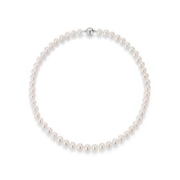 Perlenkette Firetti "Schmuck Geschenk Halsschmuck Halskette Perle" Halsketten Gr. 45, Silber 925 (Sterlingsilber)-Perlen, bunt (silberfarben, weiß) Damen Perlenketten