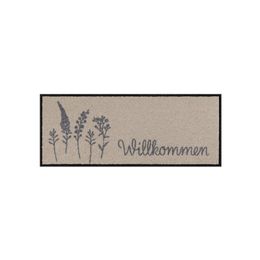 Salonloewe Fu&szlig;matte, Braun, Gr. 30x75 cm - rechteckig, Fu&szlig;matten, Material: Polyamid. R&uuml;ckseite: Gummi