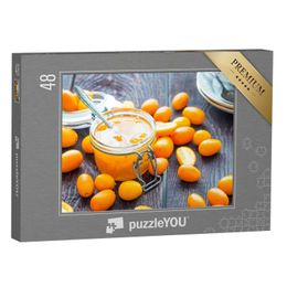 puzzleYOU Puzzle Kumquat-Marmelade, 48 Puzzleteile, -Kollektionen Obst, Essen und Trinken