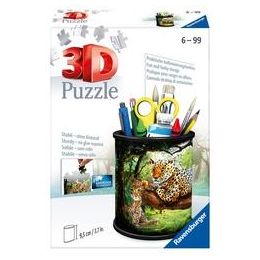 Ravensburger 3D Puzzle 11263 - Utensilo Raubkatzen - 54 Teile - Stiftehalter Für Tier-Fans Ab 6 Jahren Schreibtisch-Organizer Für Kinder