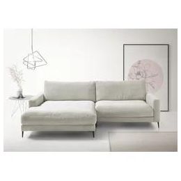 Ecksofa Inosign "Downtown, B/T/H: 272/190/84 cm L-Form" Sofas Gr. B/H/T: 272 cm x 84 cm x 190 cm, Cord, Recamiere links, grau (hellgrau) weicher Sitzkomfort auch in Cord und Bouclé, incl. Zierkissen