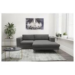 Ecksofa DOMO collection "Modica L-Form" Sofas Gr. B/H/T: 244cm x 83cm x 173cm, Cord, Recamiere rechts, grau moderne Optik mit großzügiger RecamiÃ ̈re, auch in Cord