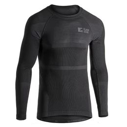 Merino Seamless Shirt langarm schwarz, Gr&ouml;&szlig;e S