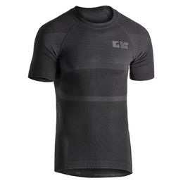 Merino Seamless Shirt kurzarm schwarz, Gr&ouml;&szlig;e S