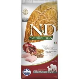 N&D Farmina FARMINA N&D Dog ANCESTRAL GRAIN Adult Medium/Maxi Huhn, Dinkel und Granatapfel 12kg 12 kg