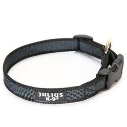 JULIUS-K9 Julius K9 Halsband 25mm x 39-65cm schwarz/ grau
