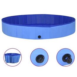 vidaXL Hunde-Pool blau 3 m, 40 cm