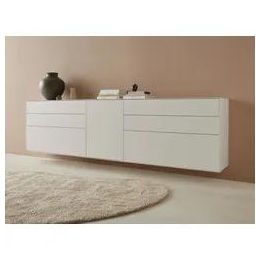 Sideboard LeGer Home by Lena Gercke "Essentials" Sideboards Gr. B/H/T: 279cm x 74cm x 42cm, 6 St., weiß (warmweiß) Breite: 279cm, MDF lackiert, Push-to-open-Funktion