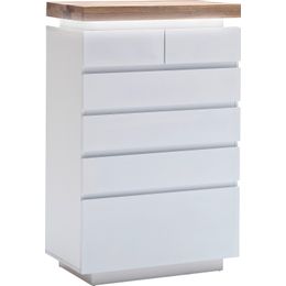 Kommode MCA furniture "Romina" Sideboards Gr. B/H/T: 73 cm x 114 cm x 40 cm, 6, weiß (weiß matt) Schubladenkommode Schubladenkommoden