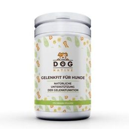Dog-Native GelenkFit Pulver für Hunde, natürliches Gelenkpulver mit Grünlippmuschel, MSM, Kollagen-Hydrolysat und Chondroitin für Gelenke, 175 g