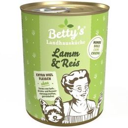 Betty's Landhausküche Lamm & Reis 6 x 400g für Hund