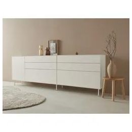 Sideboard LeGer Home by Lena Gercke "Essentials" Sideboards Gr. B/H/T: 279cm x 90cm x 42cm, 6 St., weiß (warmweiß) Breite: 279cm, MDF lackiert, Push-to-open-Funktion